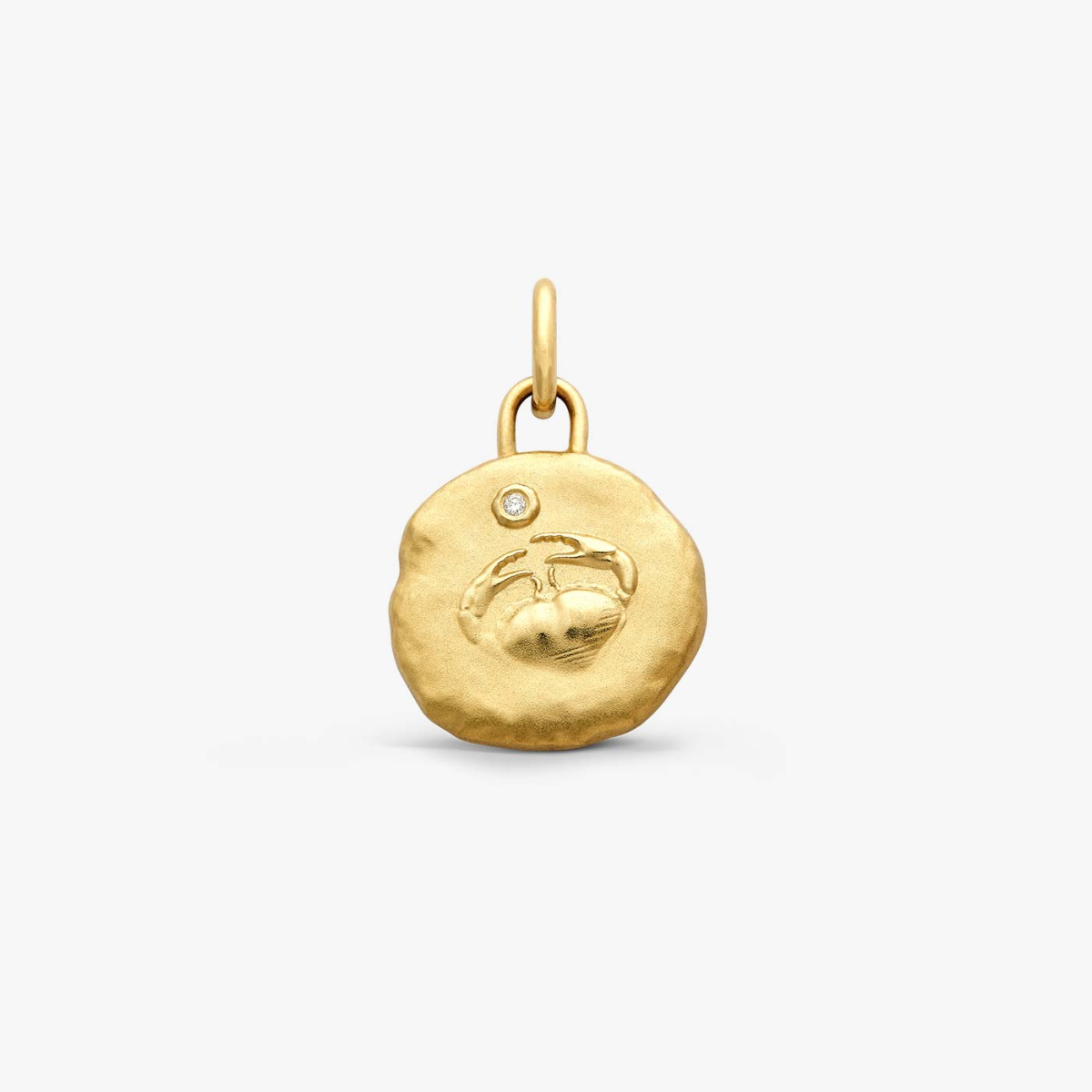 Yellow Gold & Diamond Cancer Astro Medallion - Arthus Bertrand