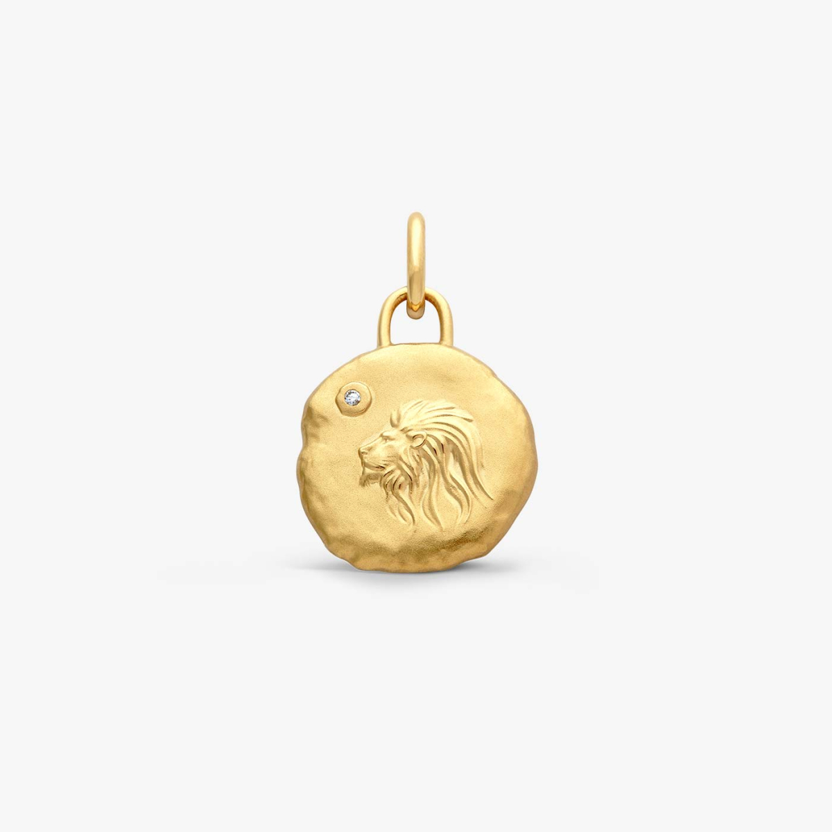 Yellow Gold & Diamond Leo Astro Medallion - Arthus Bertrand